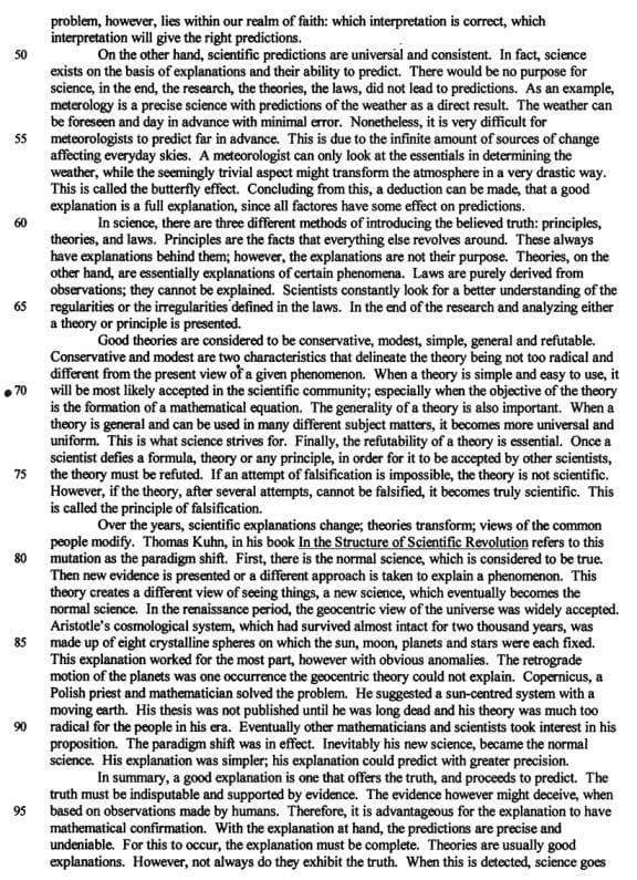 What counts as a good explanation? | The Lookstein Center